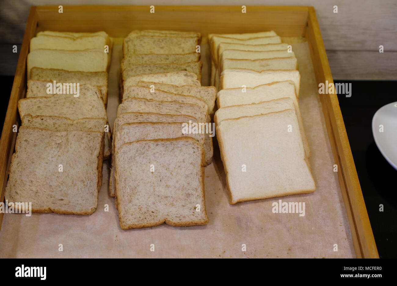 set of bread for breakfast morning Stock Photo - Alamy