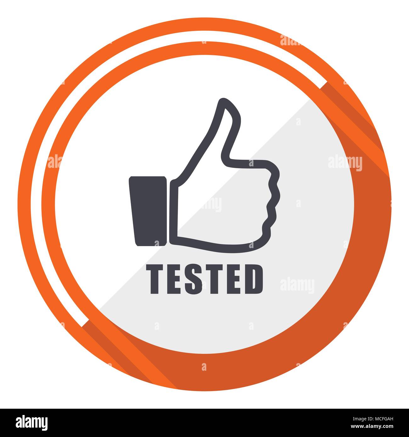 Tested icon Stock Vector Images - Alamy