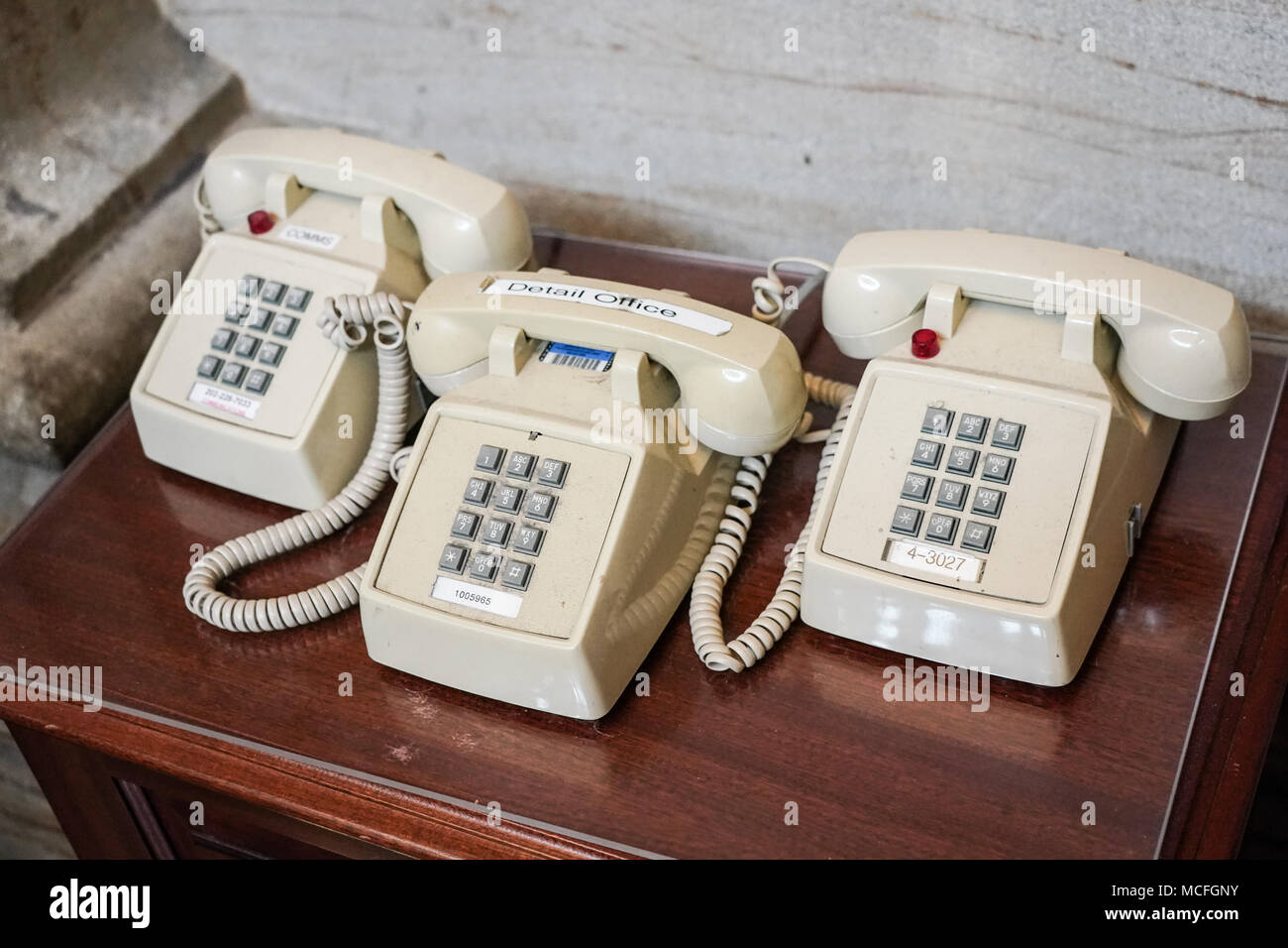 Old fashioned telephones hi-res stock photography and images - Alamy