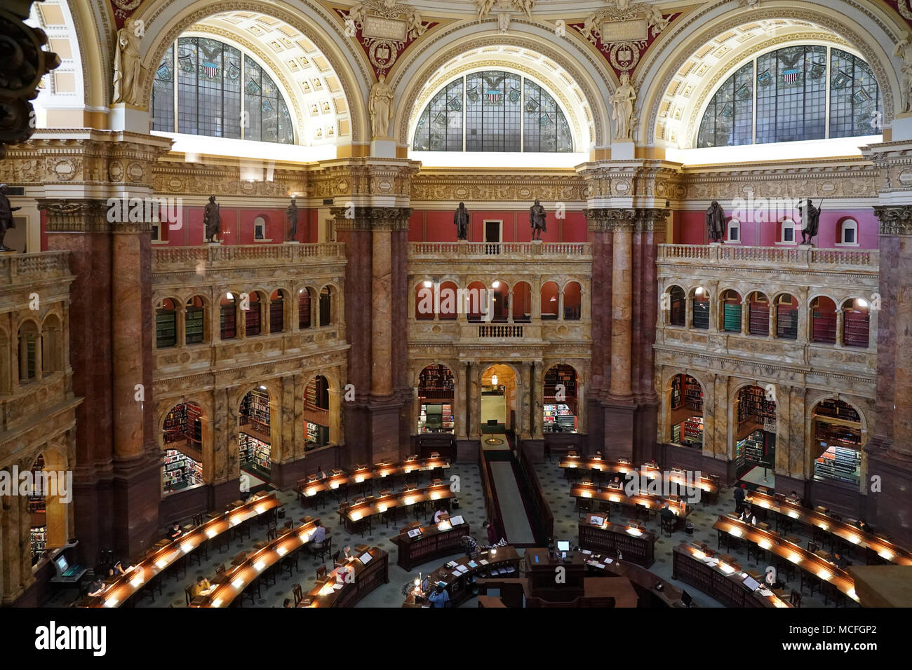 A view of the Congress Library in Washington DC in the United States ...