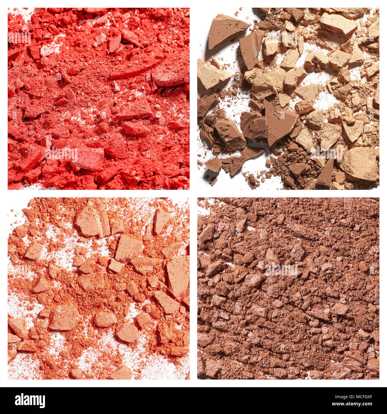 Exclusive textures of cosmetic products on white background Stock Photo ...