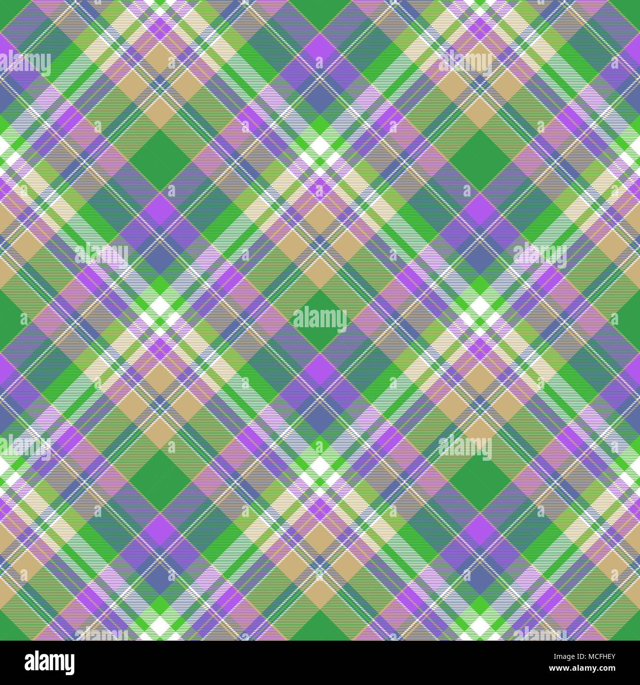 Abstract check plaid seamless pattern. Flat design. Vector illustration ...