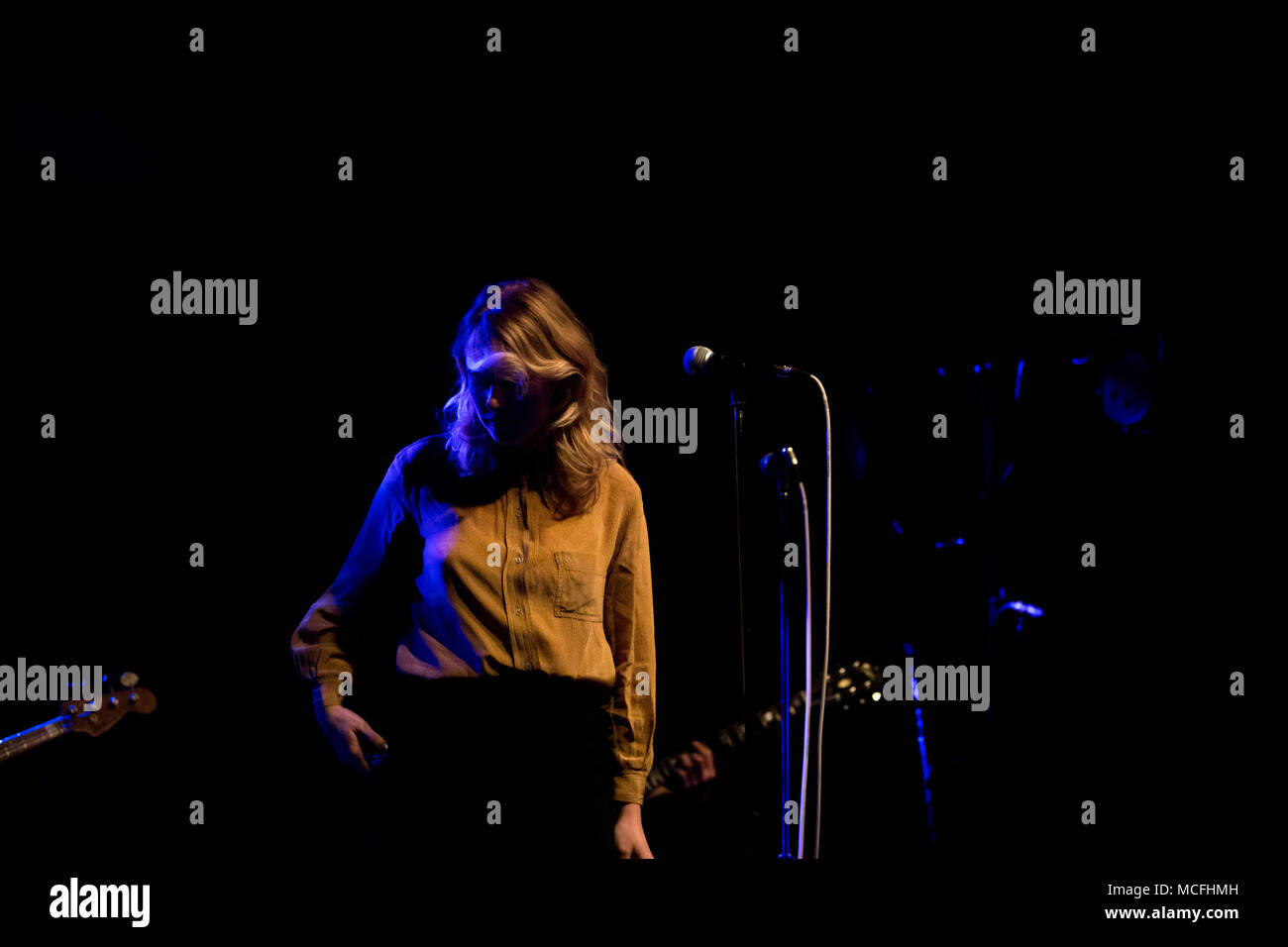 Nabi Sue, lead singer of Hamilton rock band Ellevator, performing at ...