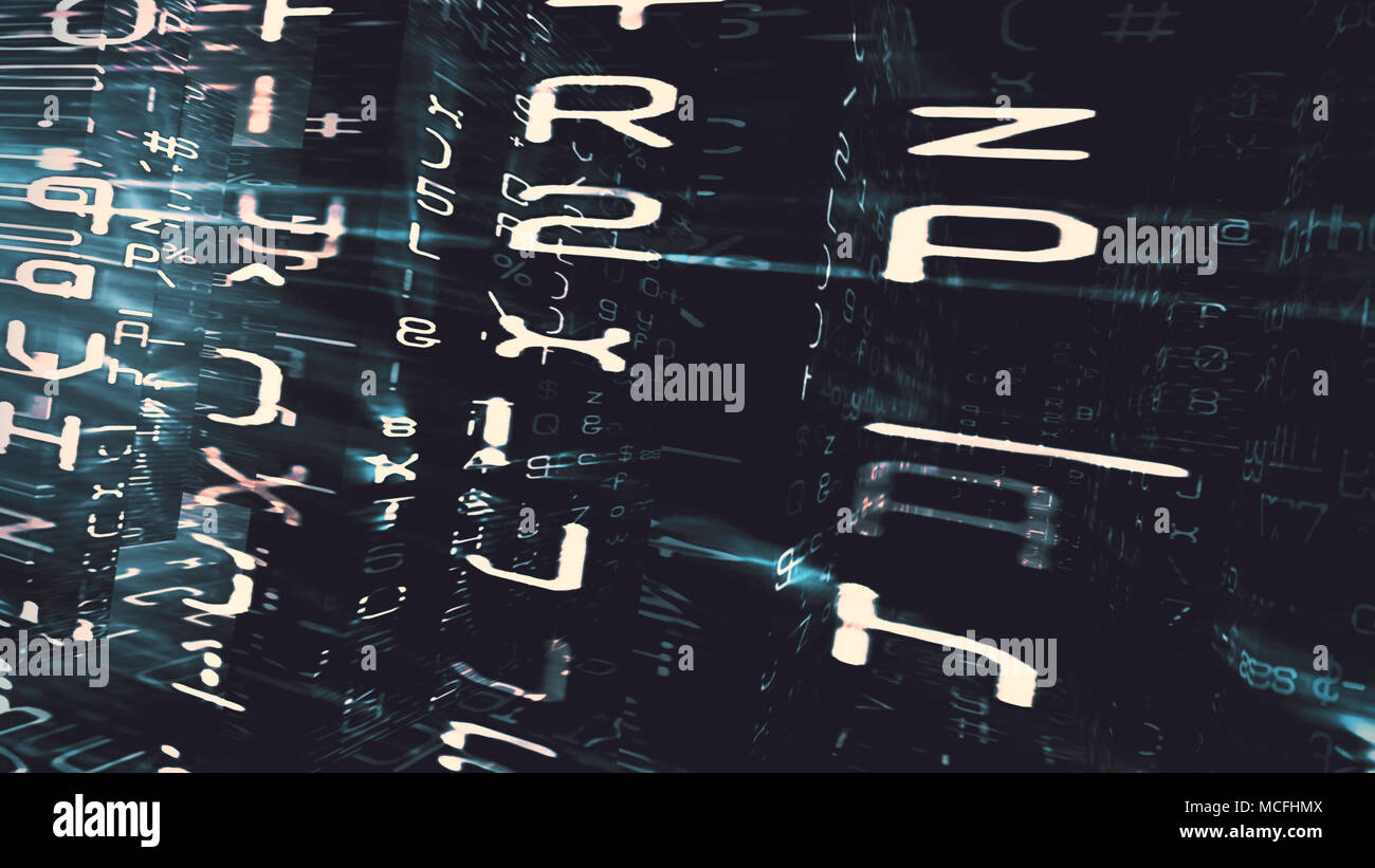 Futuristic digital technology data screen abstraction. High resolution ...