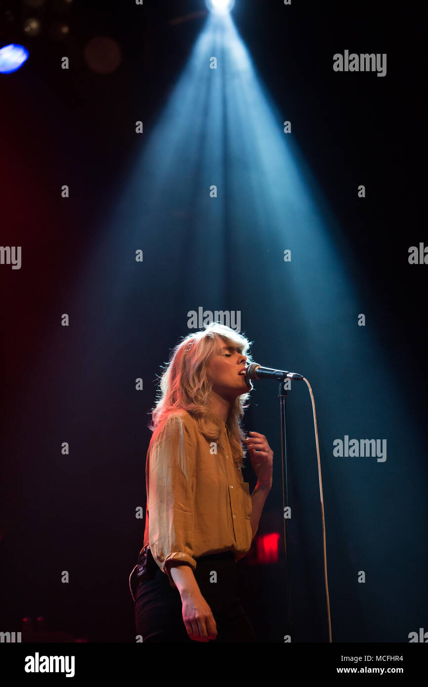 Nabi Sue, lead singer of Hamilton rock band Ellevator, performing at ...