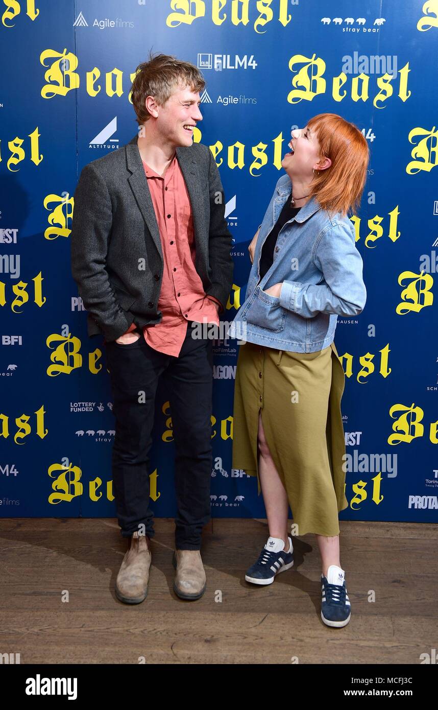 Johnny Flynn and Jessie Buckley attending a screening of new film Beast ...