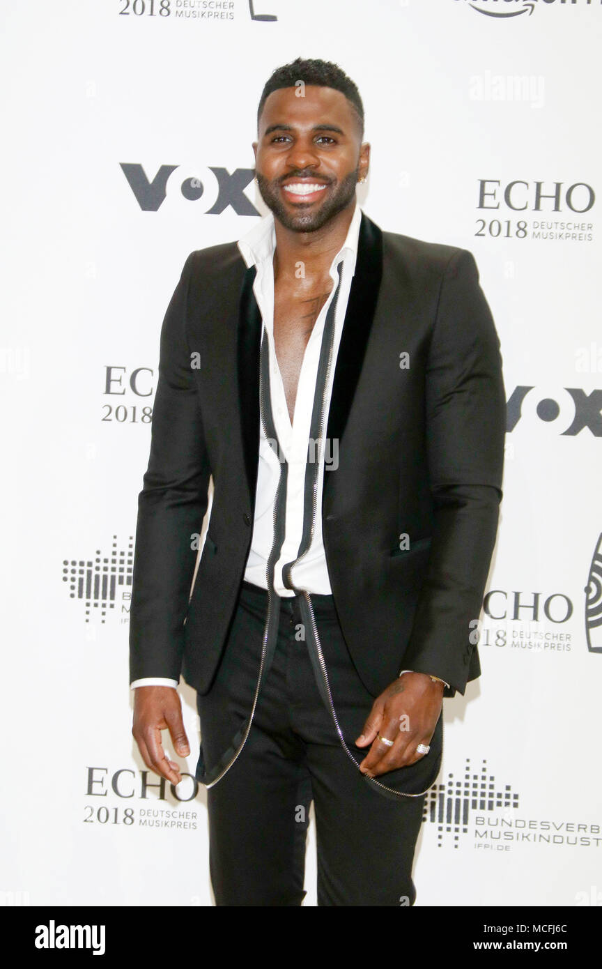 Jason Derulo attends the 27th Echo Award 2018 at Messe Berlin on April ...