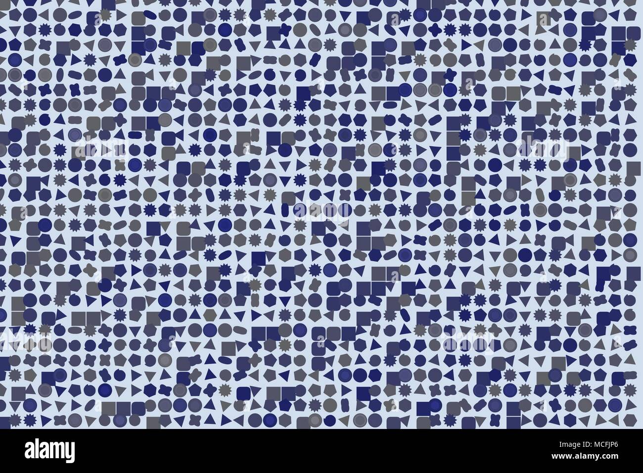 Abstract Background With Shape Of Mixed Pattern Style Of Mosaic Or Tile Vector Illustration