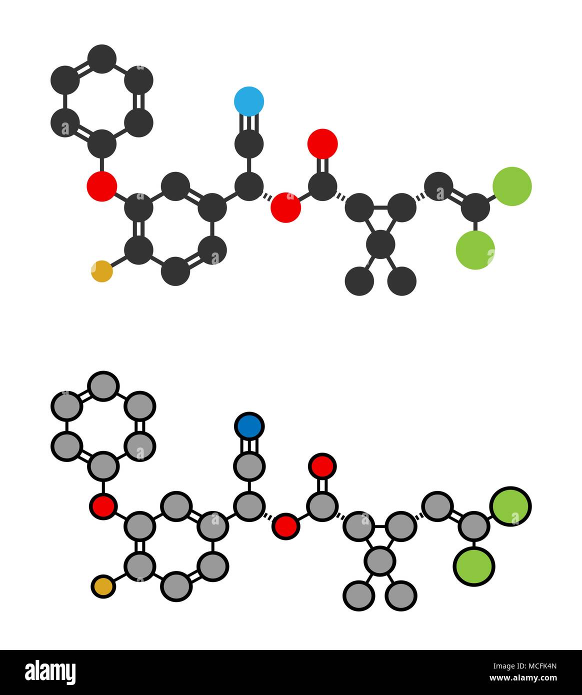 Cyfluthrin insecticide molecule hi-res stock photography and images - Alamy