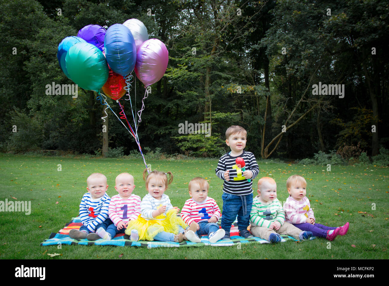 Babies 1st Birthday Stock Photo - Alamy