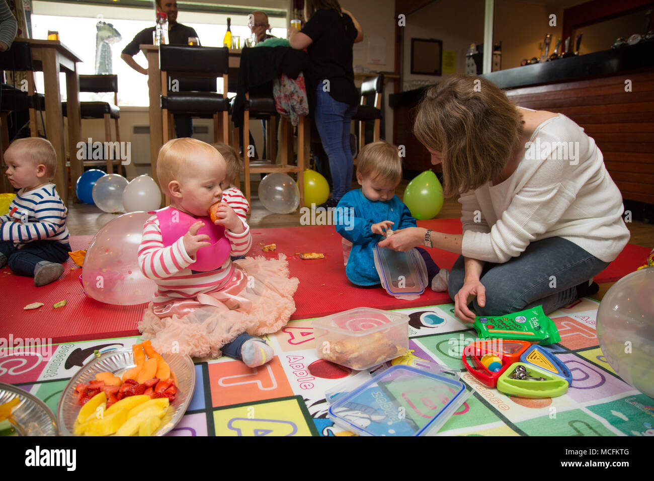 Playgroup, mother and baby group, UK Stock Photo - Alamy