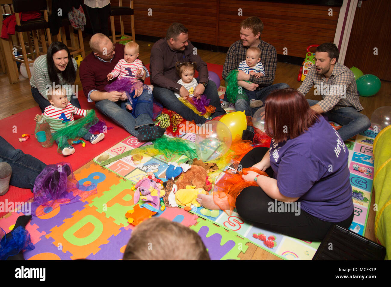 Father & Baby Group Stock Photo - Alamy