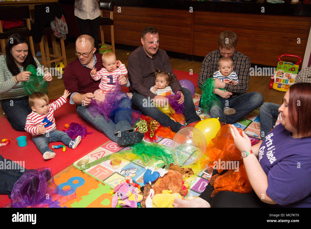 Father & Baby Group Stock Photo - Alamy