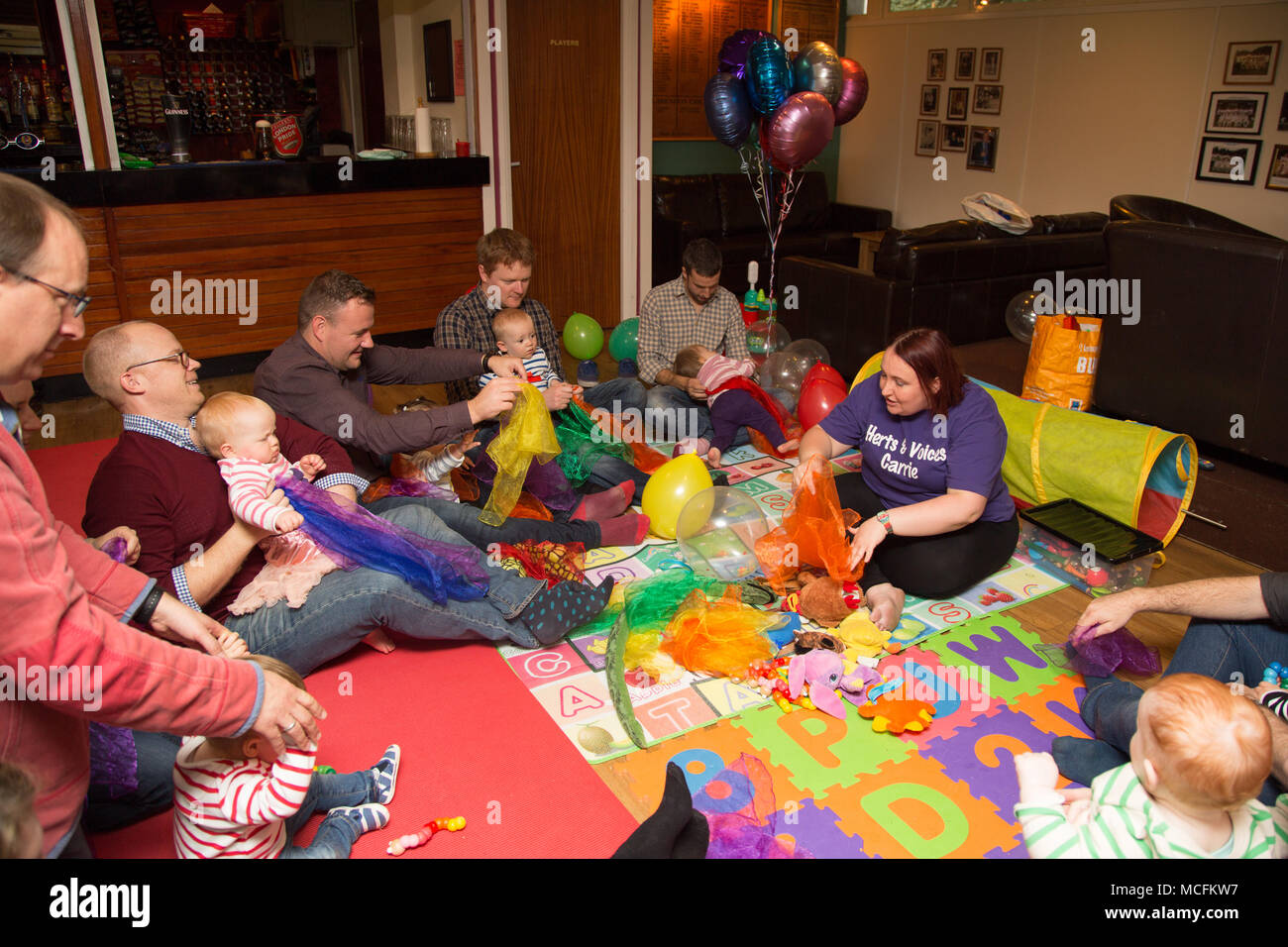 Father & Baby Group Stock Photo - Alamy