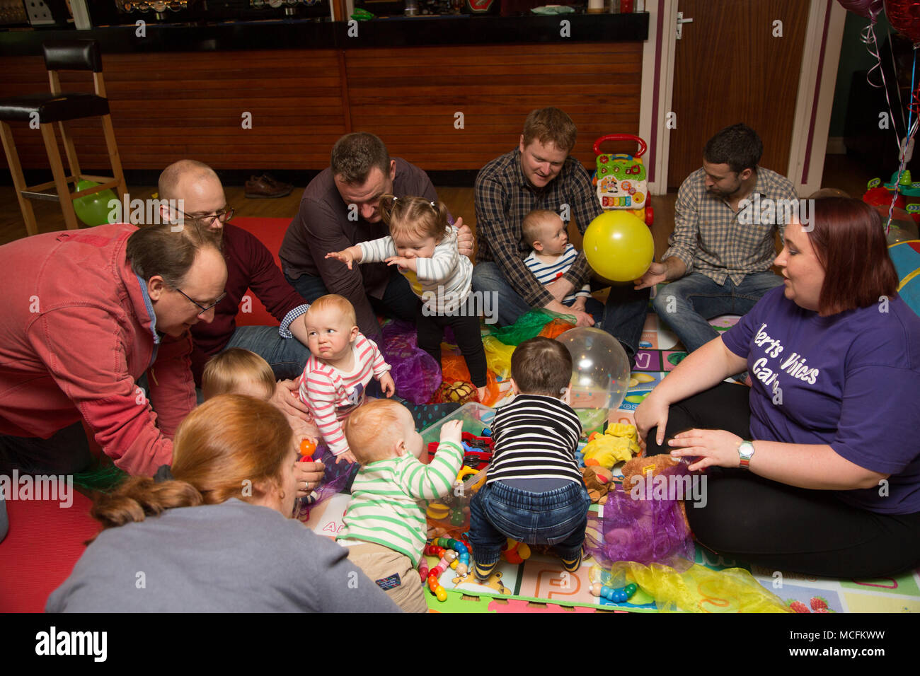 Father & Baby Group Stock Photo - Alamy
