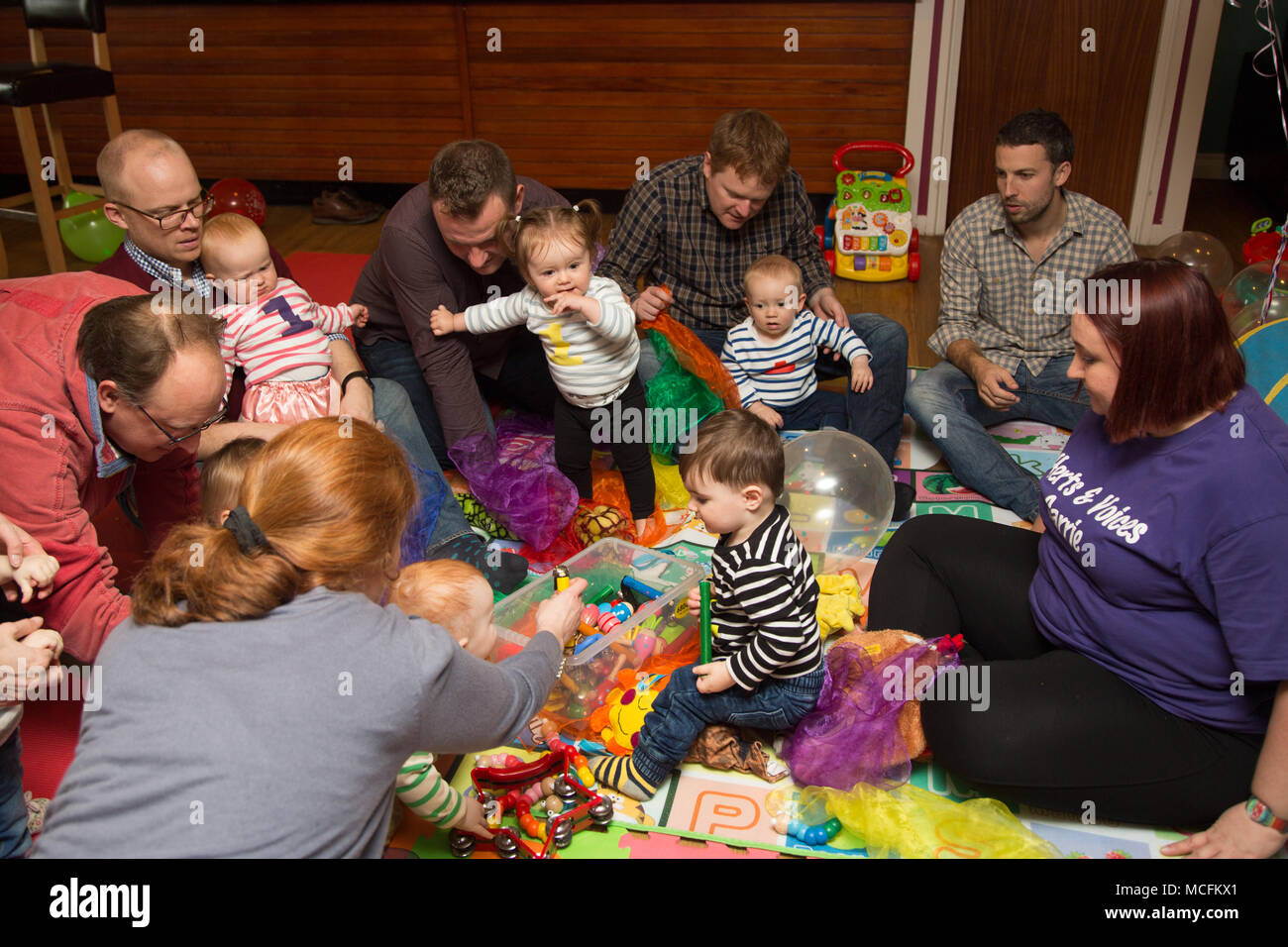 Father & Baby Group Stock Photo - Alamy