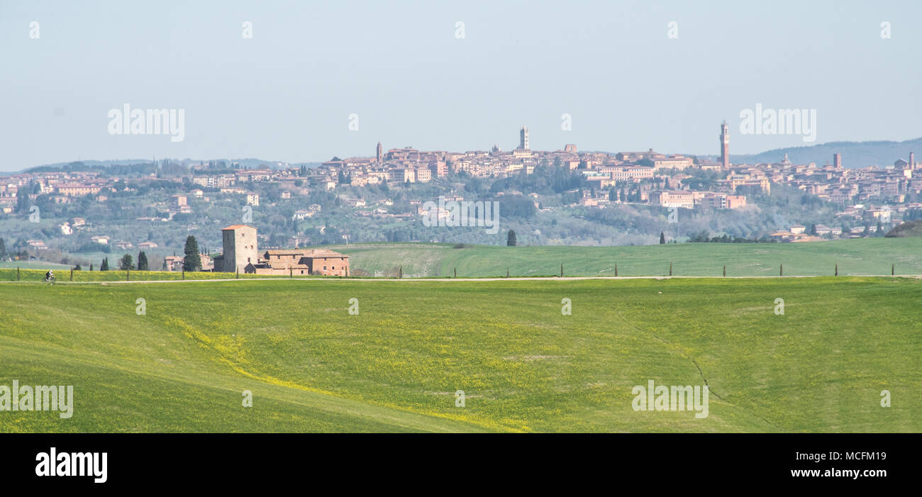 Crete senesi. Views of the Sienese countryside Stock Photo - Alamy