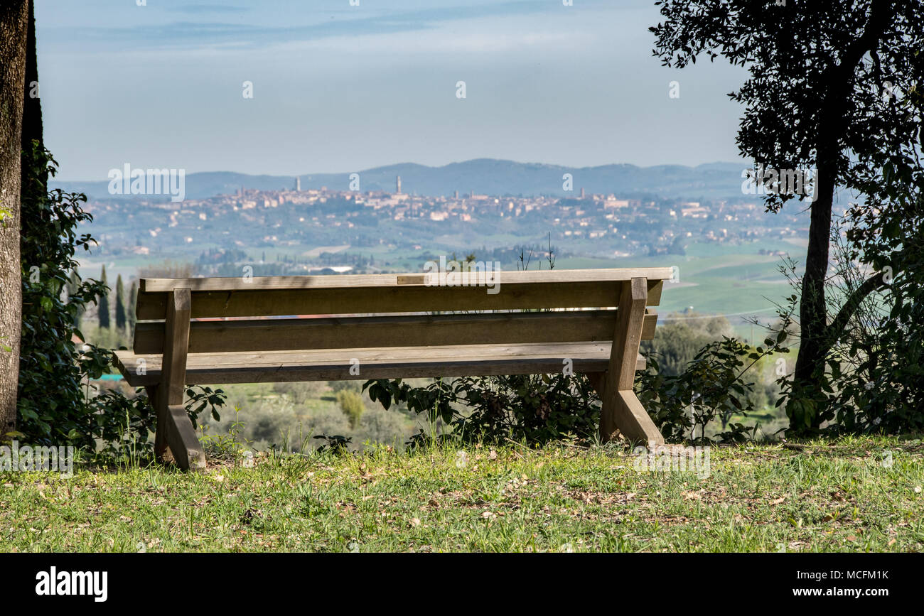 Crete senesi. Views of the Sienese countryside Stock Photo - Alamy