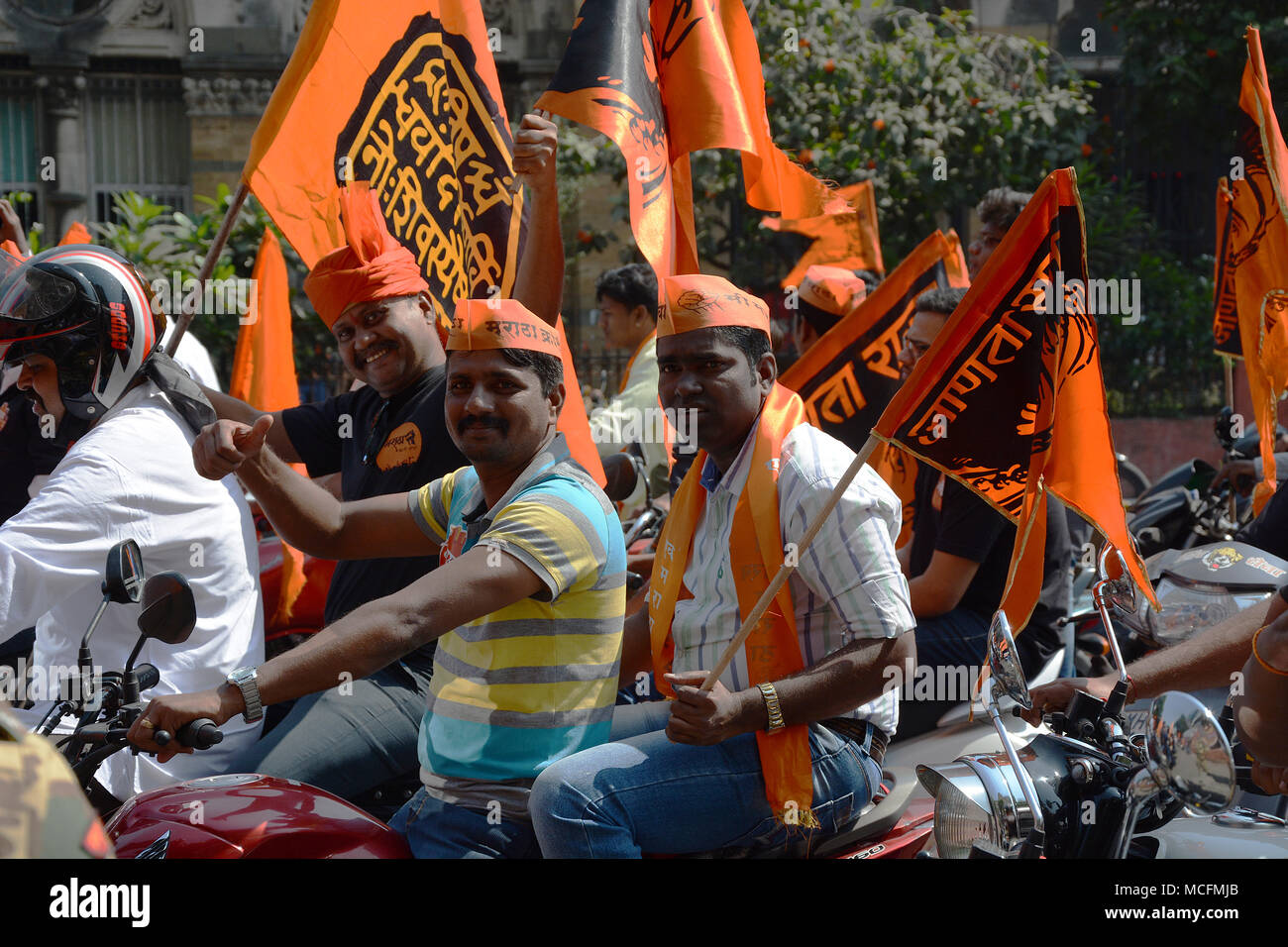 Mumbai india flag hi-res stock photography and images - Alamy