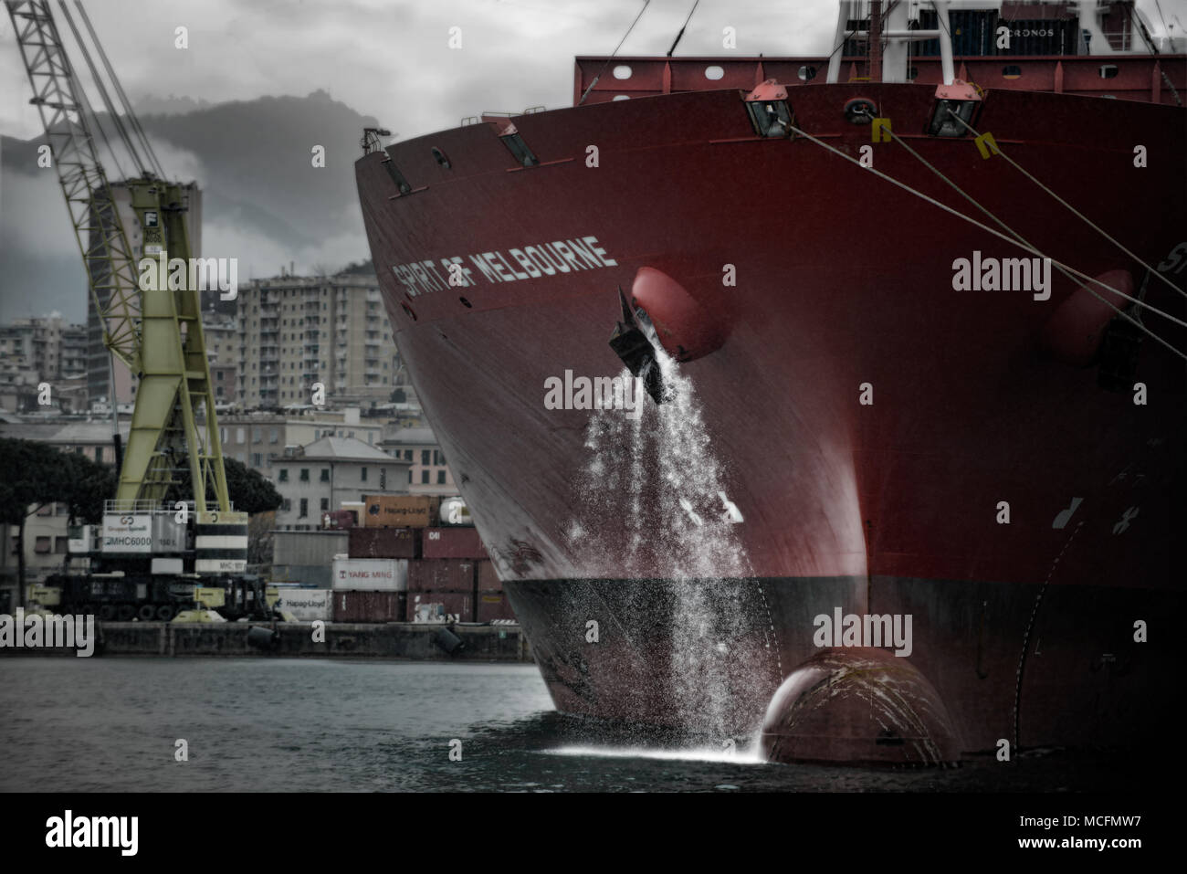 Spirit of Melbourne cargo ship Stock Photo - Alamy