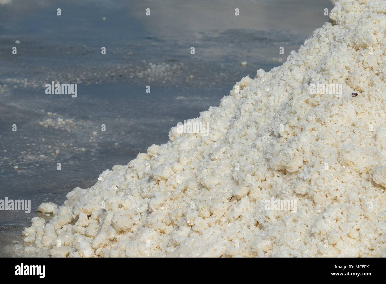 White salt field in sunny day. Royalty high quality free stock image of ...
