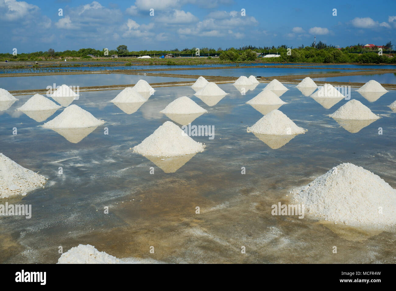 White salt field in sunny day. Royalty high quality free stock image of ...