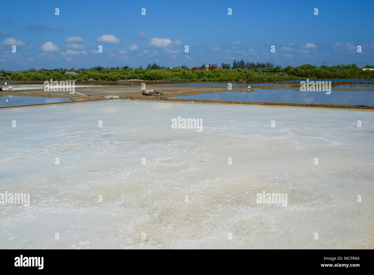 White salt field in sunny day. Royalty high quality free stock image of ...