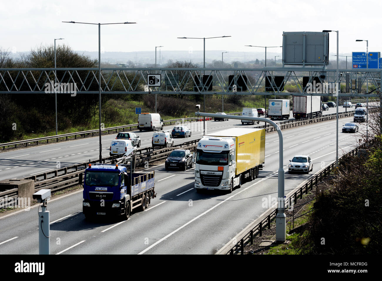M6 motorway flyover hi-res stock photography and images - Alamy