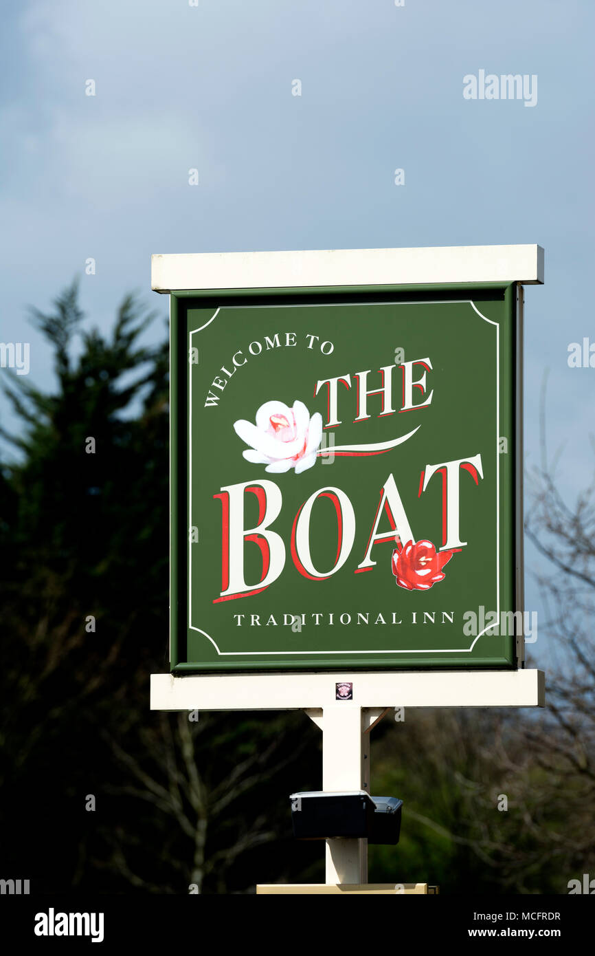 The Boat pub sign, Minworth, West Midlands, England, UK Stock Photo - Alamy