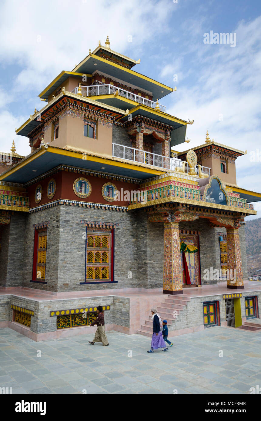 Ugyen Pema Woedling Zangthopelri Temple, Paro, Bhutan Stock Photo - Alamy