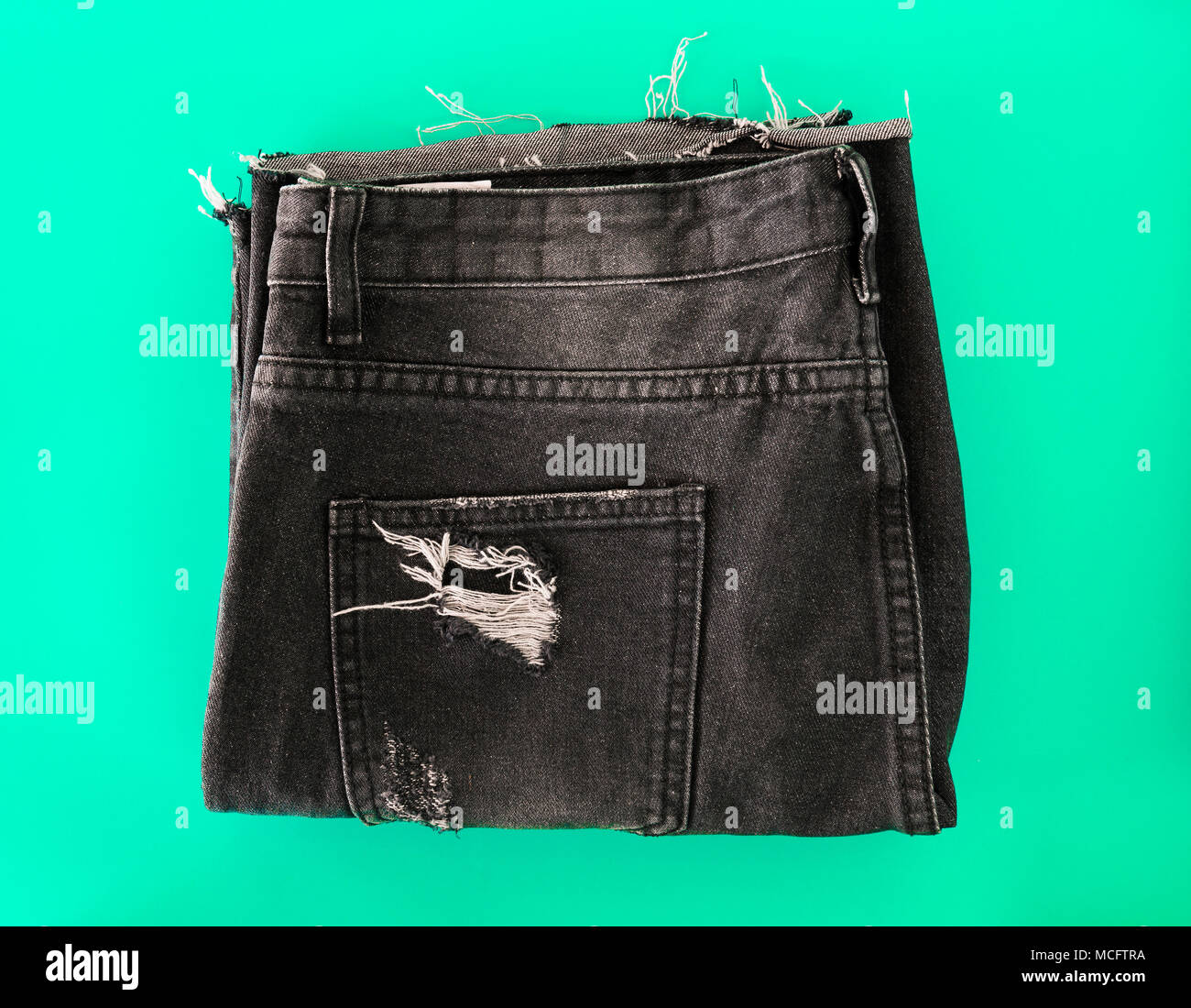 Blue jean short shorts hi-res stock photography and images - Alamy