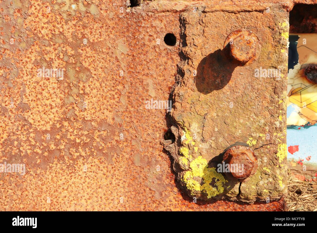 Rust, corrosion texture, full frame image, background Stock Photo - Alamy