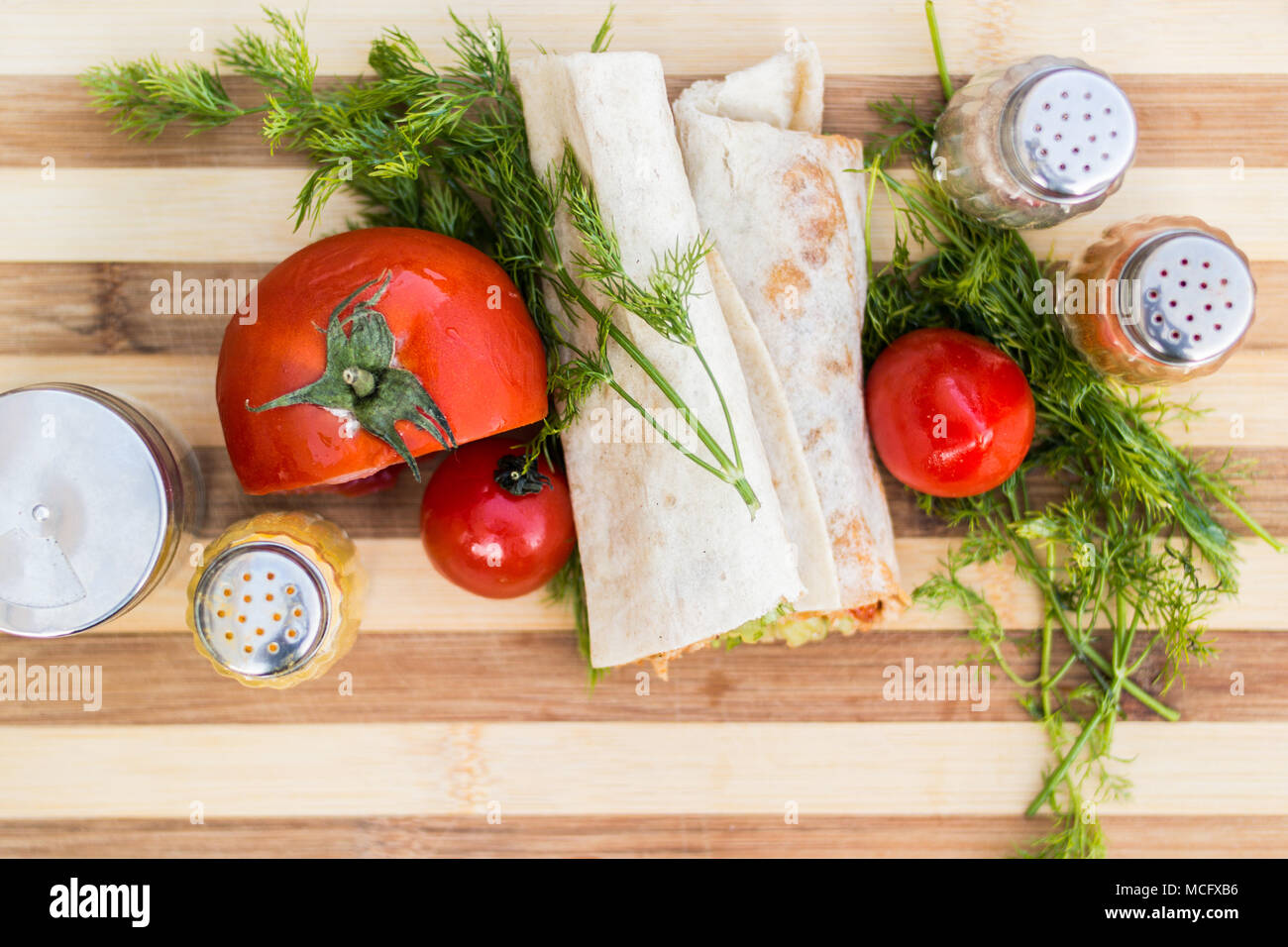 Turkish Kebab Chicken Doner / Shawarma Stock Photo - Alamy