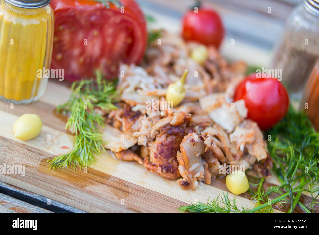 Turkish Kebab Chicken Doner / Shawarma Stock Photo - Alamy