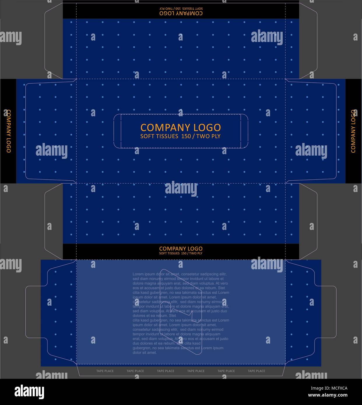 Tissue box template concept, Template for Business Purpose, Place Your ...