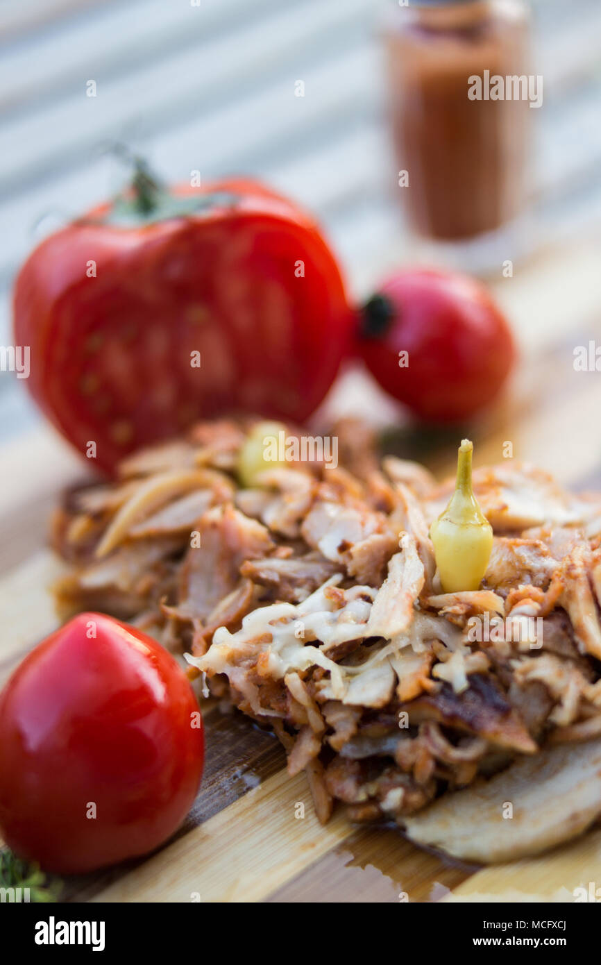 Turkish Kebab Chicken Doner / Shawarma Stock Photo - Alamy