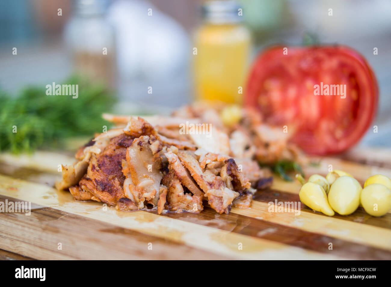 Turkish Kebab Chicken Doner / Shawarma Stock Photo - Alamy