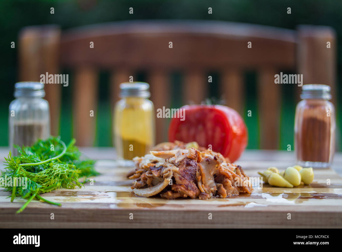 Turkish Kebab Chicken Doner / Shawarma Stock Photo - Alamy
