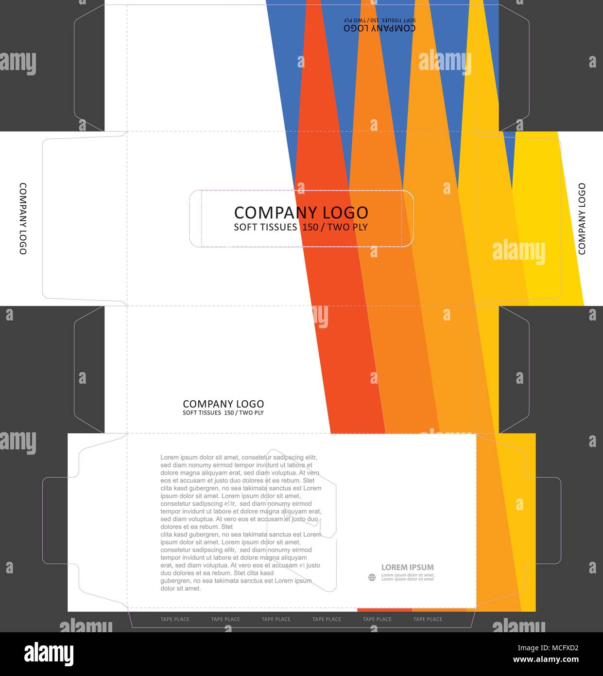 Tissue box template concept, Template for Business Purpose, Place Your ...