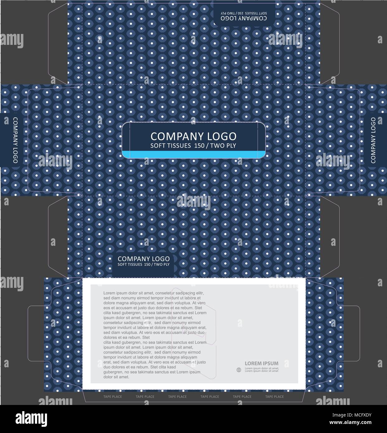 Tissue box template concept, Template for Business Purpose, Place Your ...