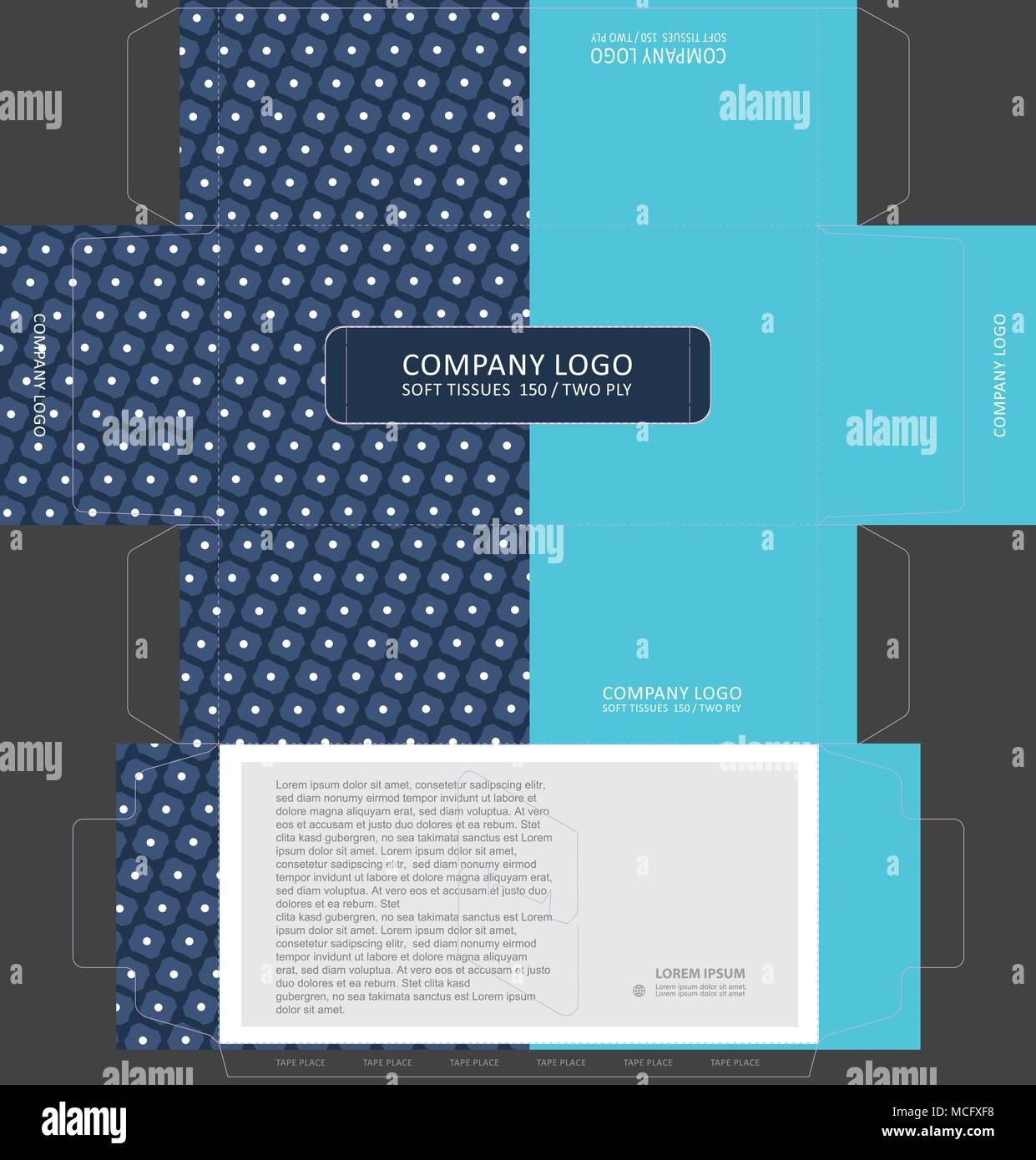 Tissue box template concept, Template for Business Purpose, Place Your ...