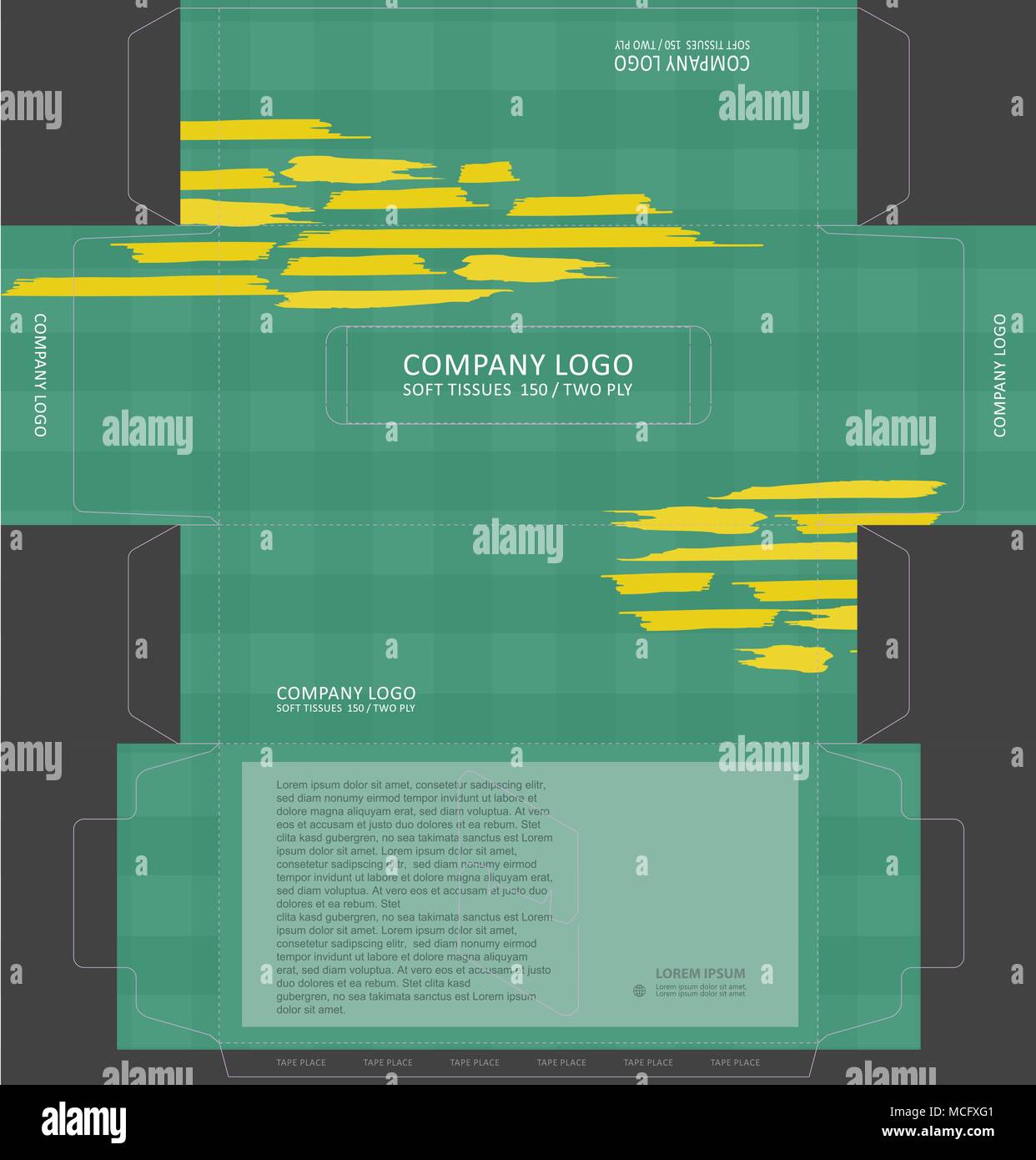 Tissue box template concept, Template for Business Purpose, Place Your ...
