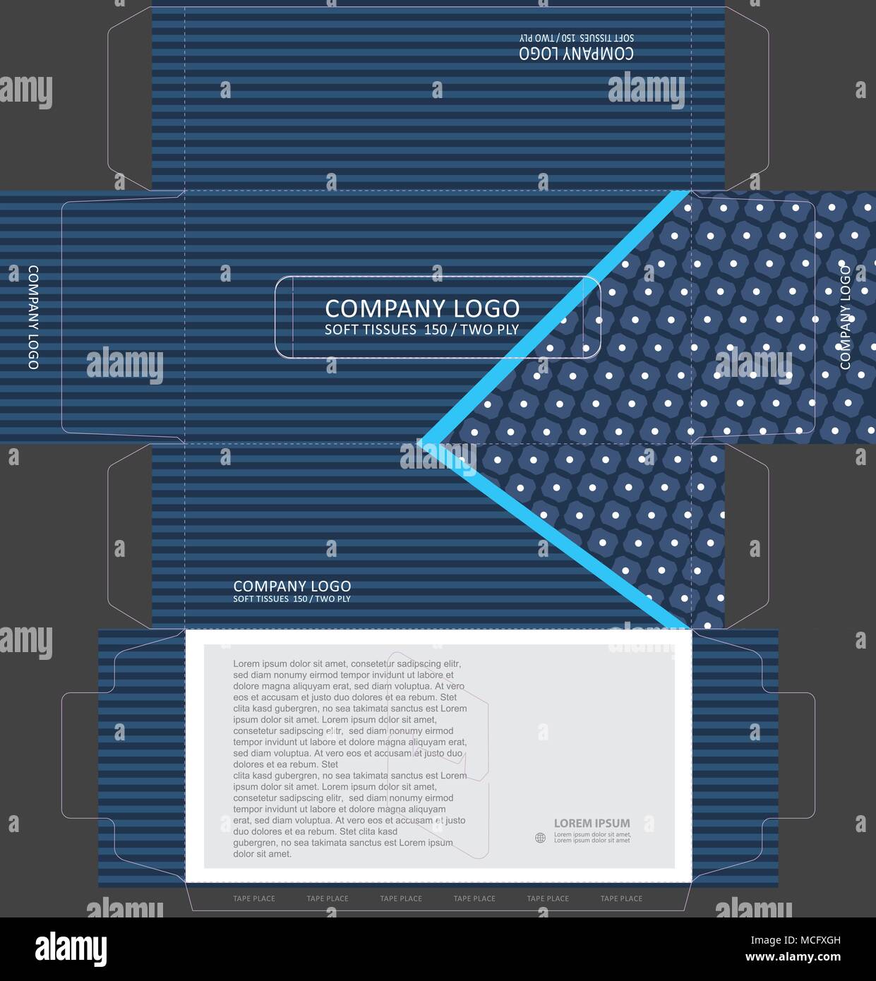 Tissue box template concept, Template for Business Purpose, Place Your ...