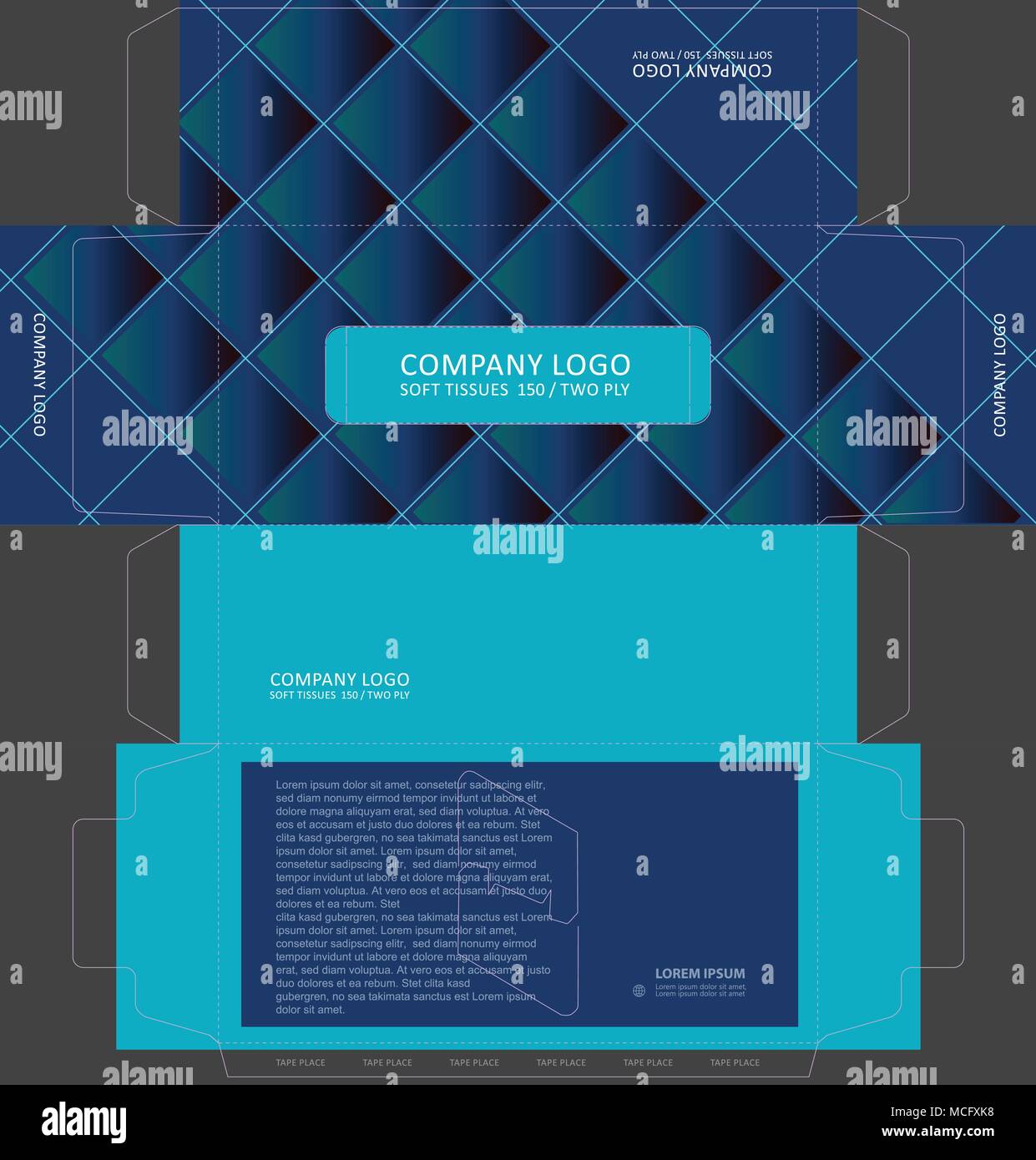 Tissue box template concept, Template for Business Purpose, Place Your ...