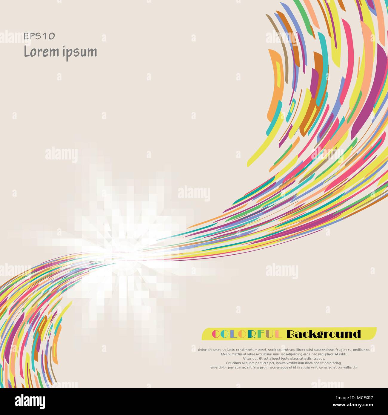 Dynamic of colorful modern line background in pattern. Frame of ...