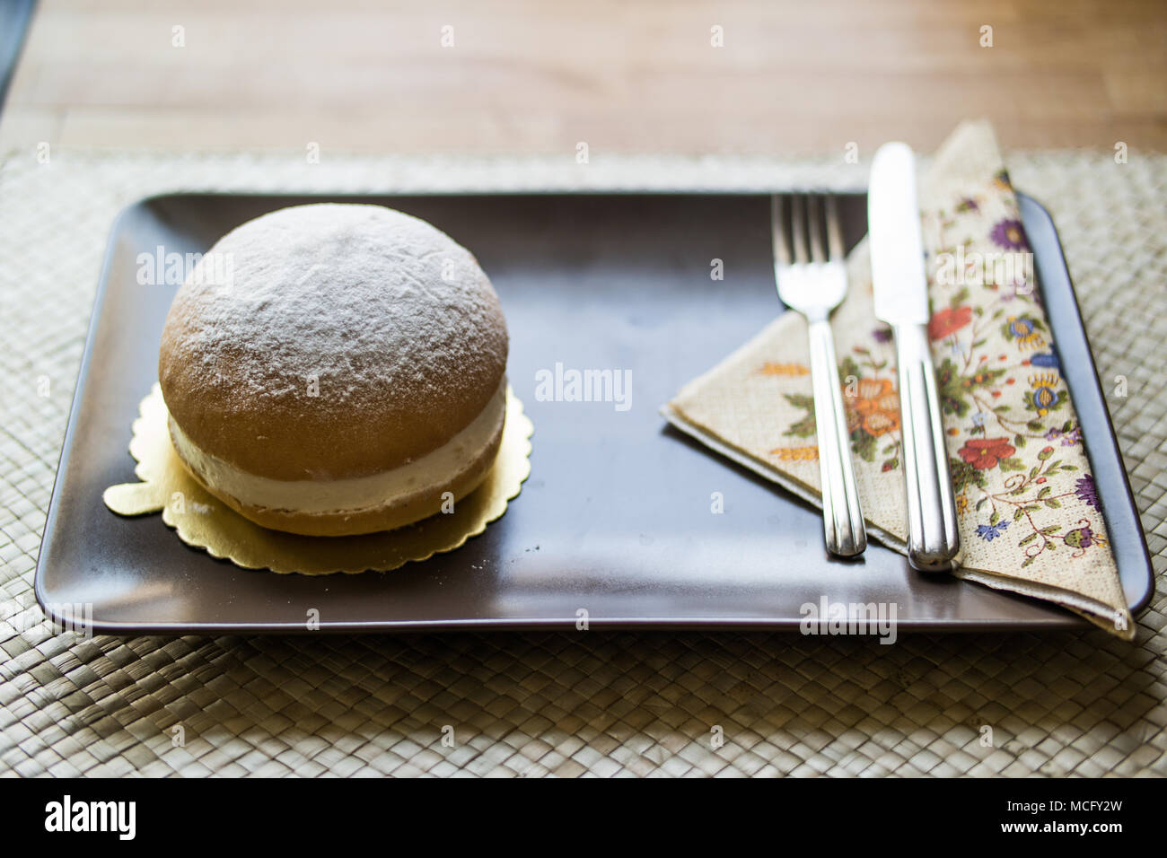 German Doughnut or Donut Berliner / Alman pastasi Stock Photo - Alamy