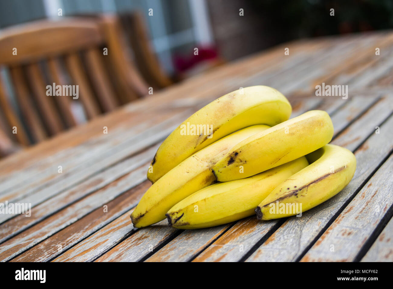 Bunch of Fresh Bananas Stock Photo - Alamy