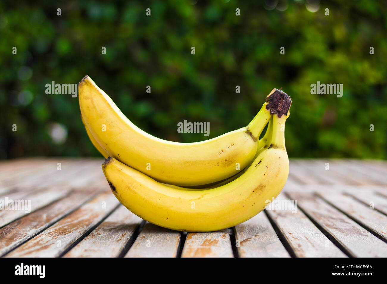Bunch of Fresh Bananas Stock Photo - Alamy