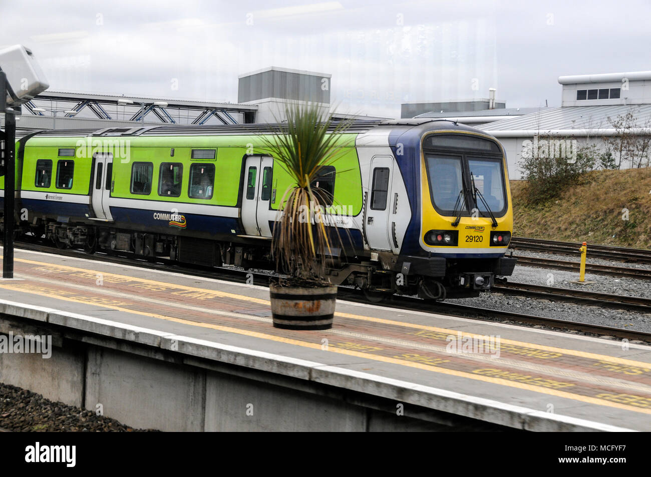 A commuter train in southern Ireland Stock Photo - Alamy