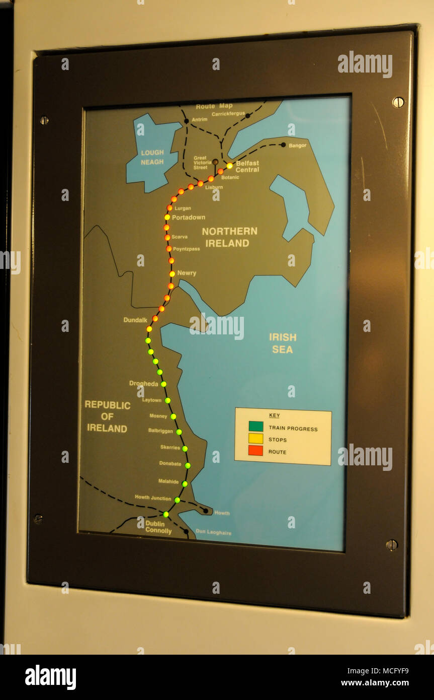 Rail route map hi-res stock photography and images - Alamy